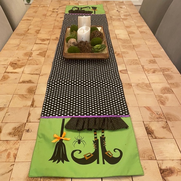 Accents | Vintage Halloween Witch Table Runner | Poshmark